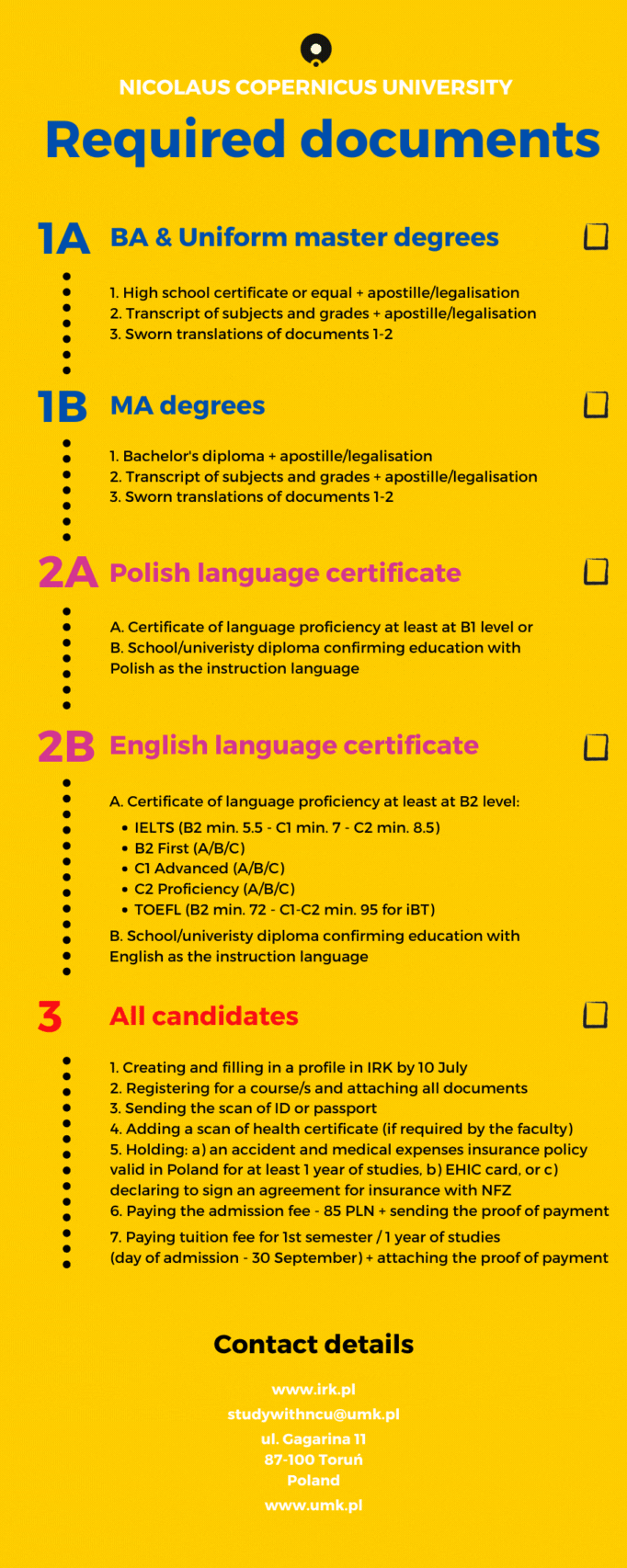 Admissions - Nicolaus Copernicus University
